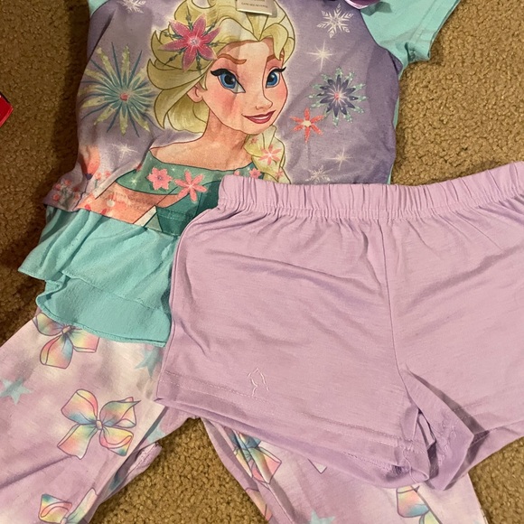 Frozen | Pajamas | Elsa Print Kids Pajama Set Purple And Blue | Poshmark